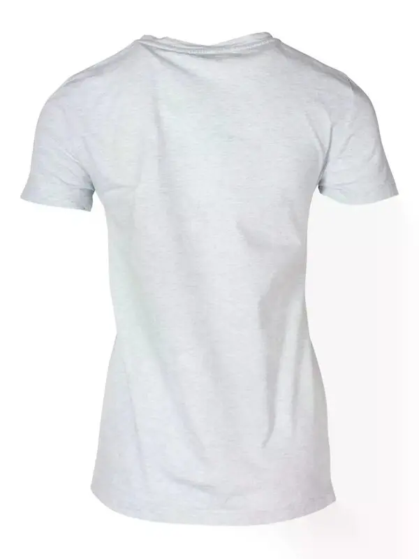 Max Mara Logo-embroidered T-shirt - Grey