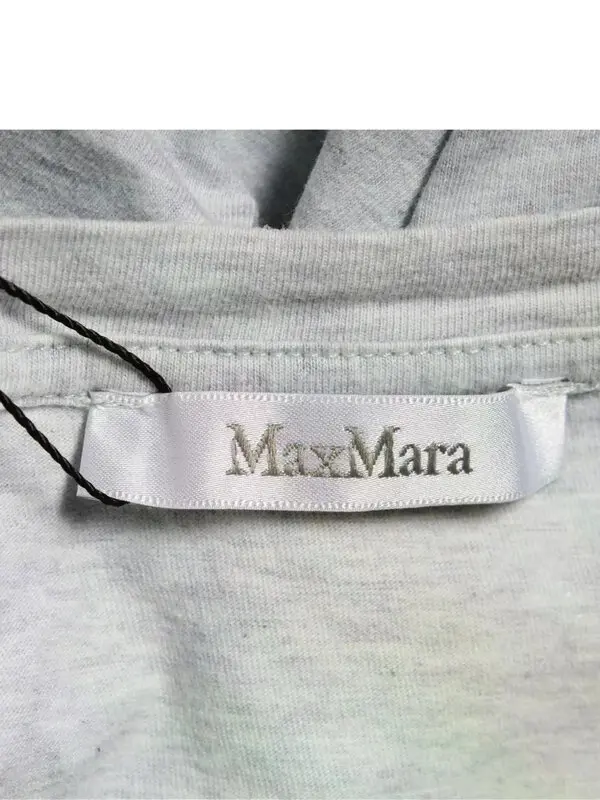 Max Mara Logo-embroidered T-shirt - Grey