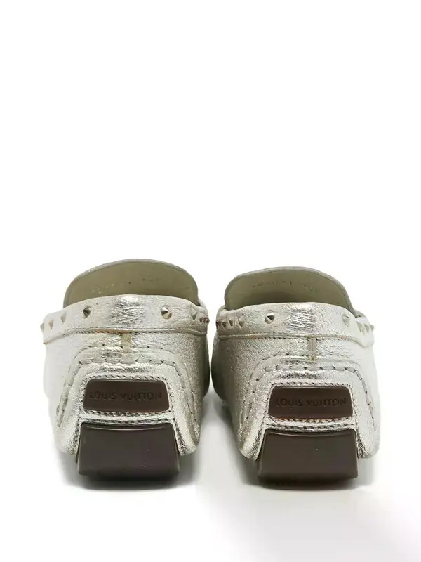 LOUIS VUITTON Metallic Loafers