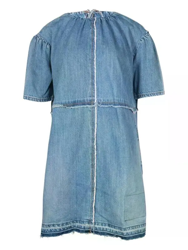 Marc Jacobs Vintage Denim Raw-edge A-line Dress - Blue