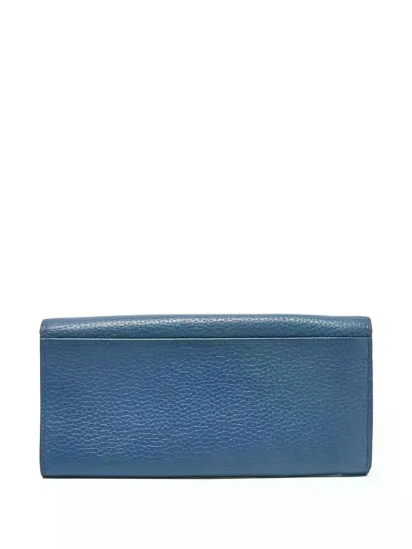 AIGNER Textured Flap Wallet - Blue