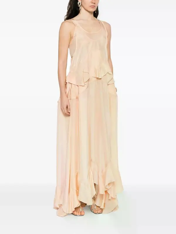 Stella McCartney Ruffled Silk Gown