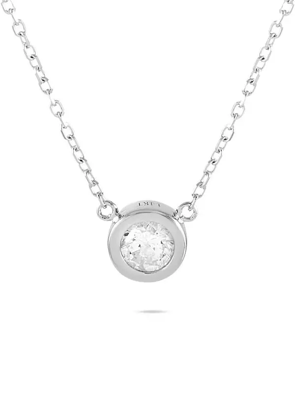 LB EXCLUSIVE 14k White Gold Diamond Necklace - Silver