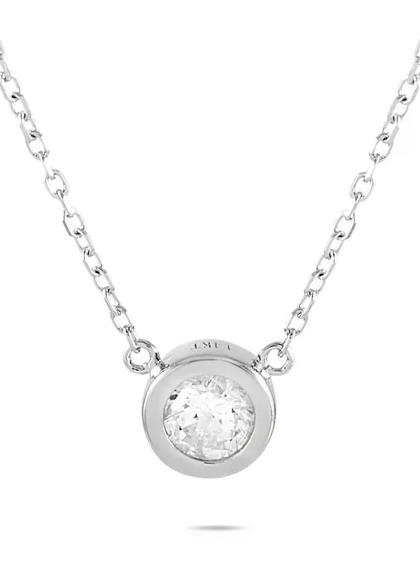 LB EXCLUSIVE 14k White Gold Diamond Necklace