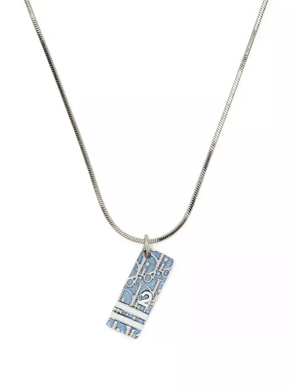 Dior Trotter Pendant Necklace - Silver