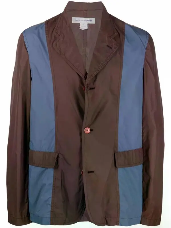 Comme Des Garçons 1990s Colour-block Single-breasted Jacket