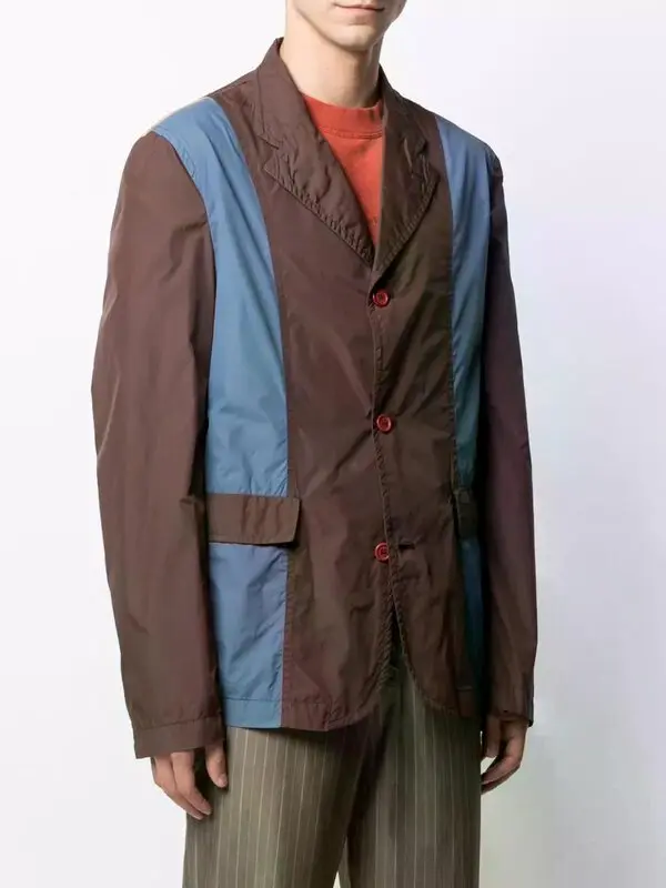 Comme Des Garçons 1990s Colour-block Single-breasted Jacket