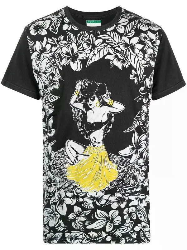 Moschino 1990s Hula Print T-shirt