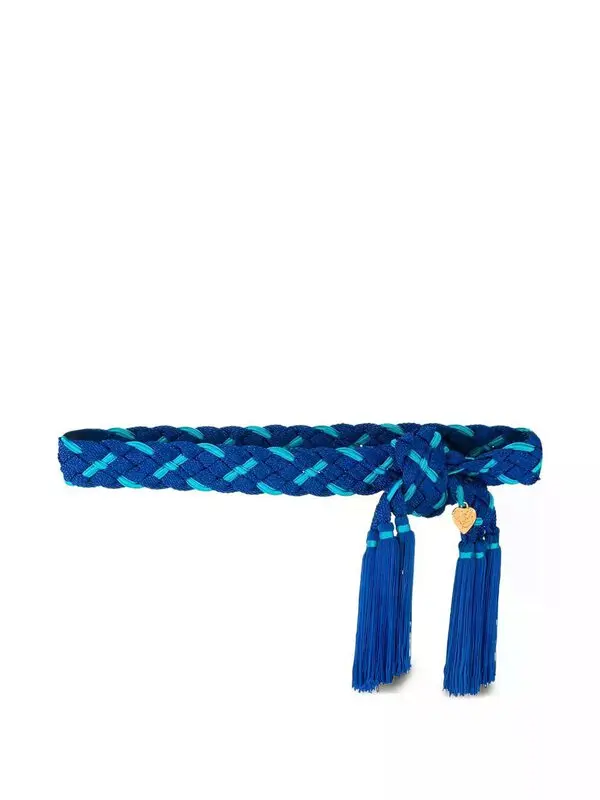 Saint Laurent Braided Belt - Blue