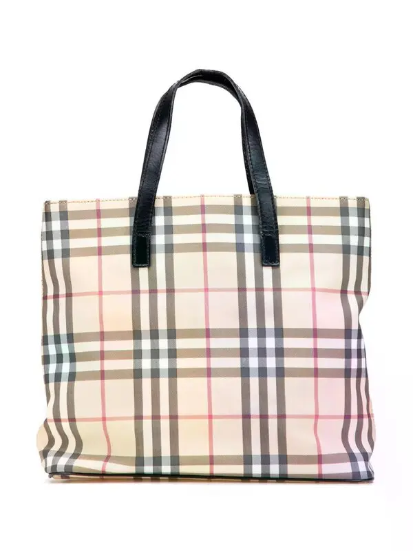 Burberry House Check Coated Canvas Tote Bag