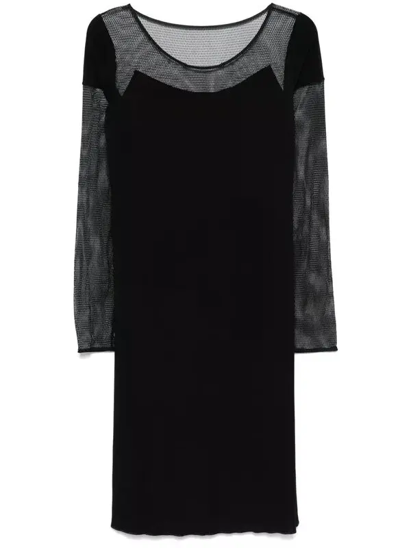 MAISON MARGIELA 2010 Mesh-paneled Midi Dress