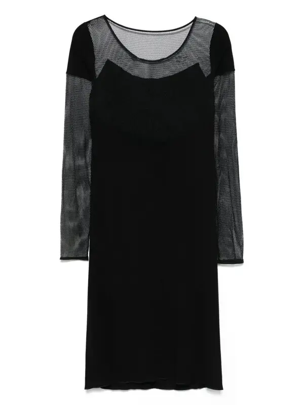 MAISON MARGIELA 2010 Mesh-paneled Midi Dress