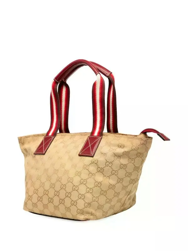 Gucci Gg Canvas Web Handbag - Brown