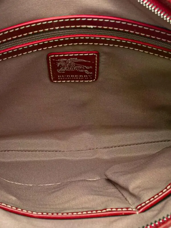 Burberry Supernova Check Coated Canvas Larkin Hobo Bag - Brown