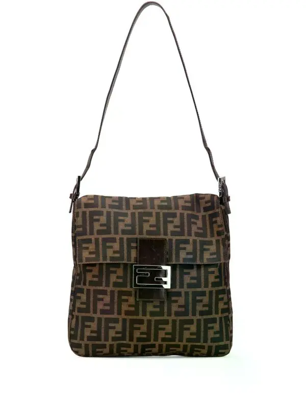 Fendi Zucca Canvas Shoulder Bag