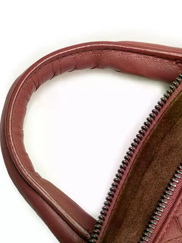 Bottega Veneta Nappa Intrecciato Bosto Boston Bag - Pink