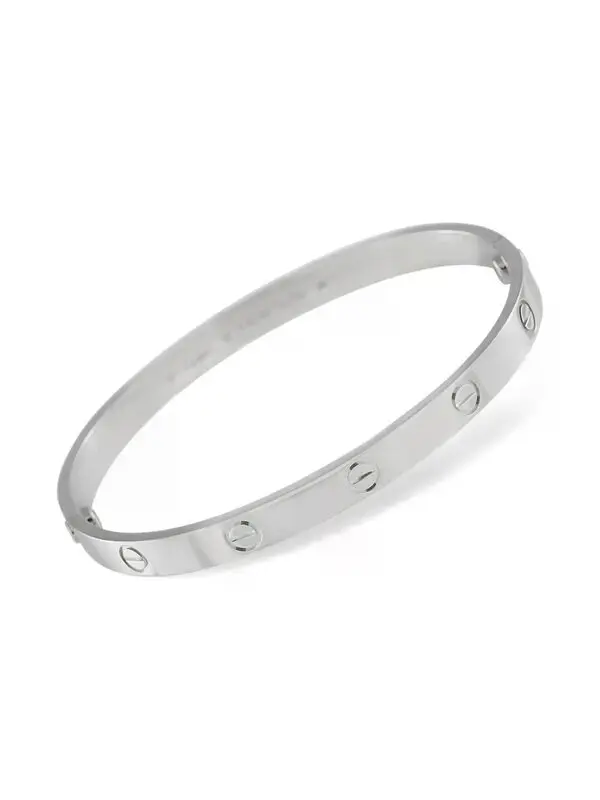 CARTIER 18k White Gold Love Bracelet - Silver