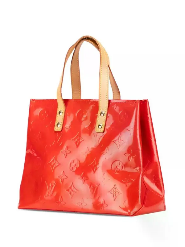 LOUIS VUITTON 2004 Monogram Vernis Reade Pm Handbag - Red