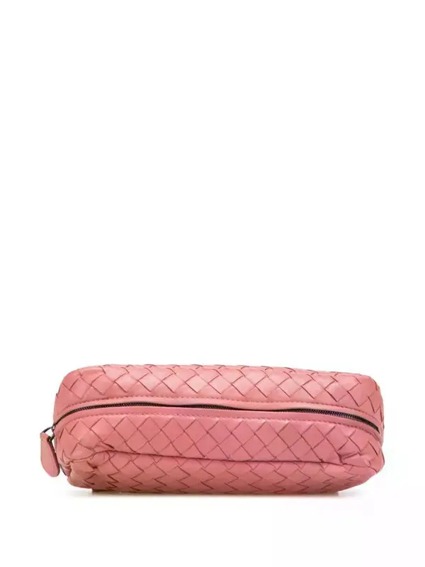 Bottega Veneta Mini Nappa Intrecciato Expandable Chain Crossbody Bag - Pink