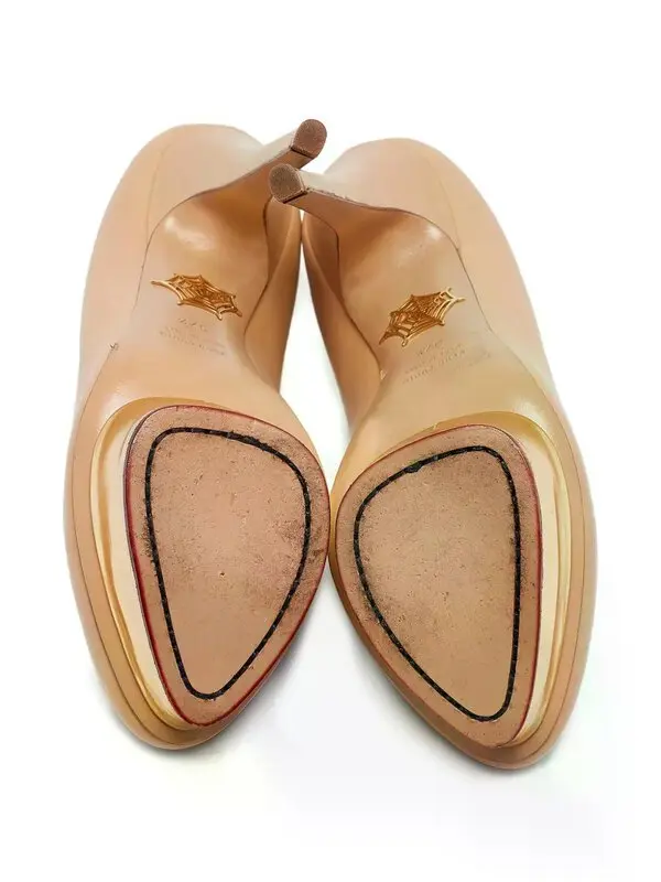 CHARLOTTE OLYMPIA 140mm Leather Platform Pumps - Neutrals