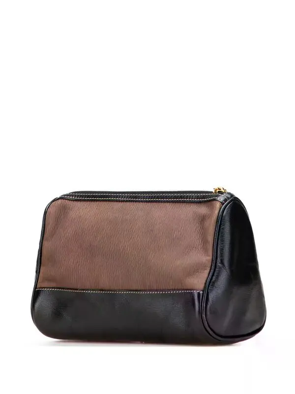 Loewe Velazquez Leather Pouch - Black
