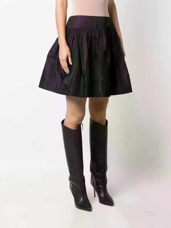 Dior 2000s Gathered Flared Mini-skirt