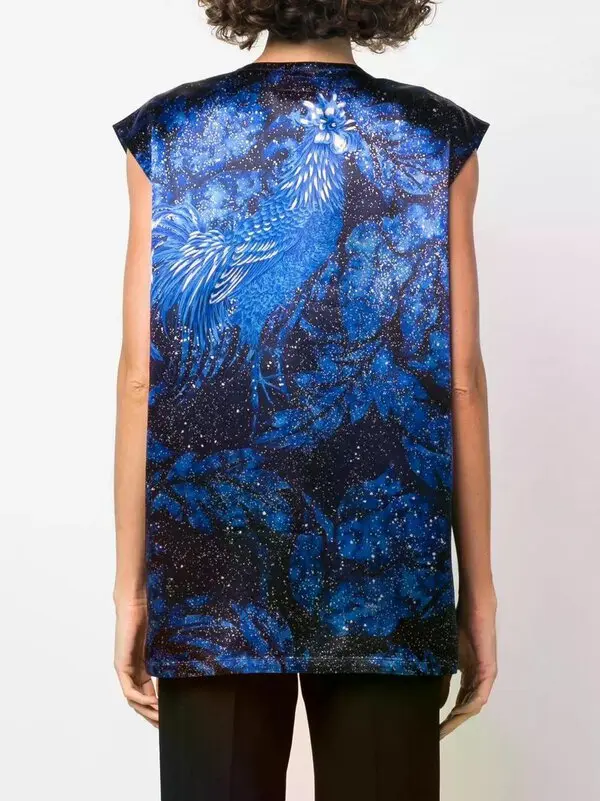 Yohji Yamamoto 2000s Leaf-print Blouse