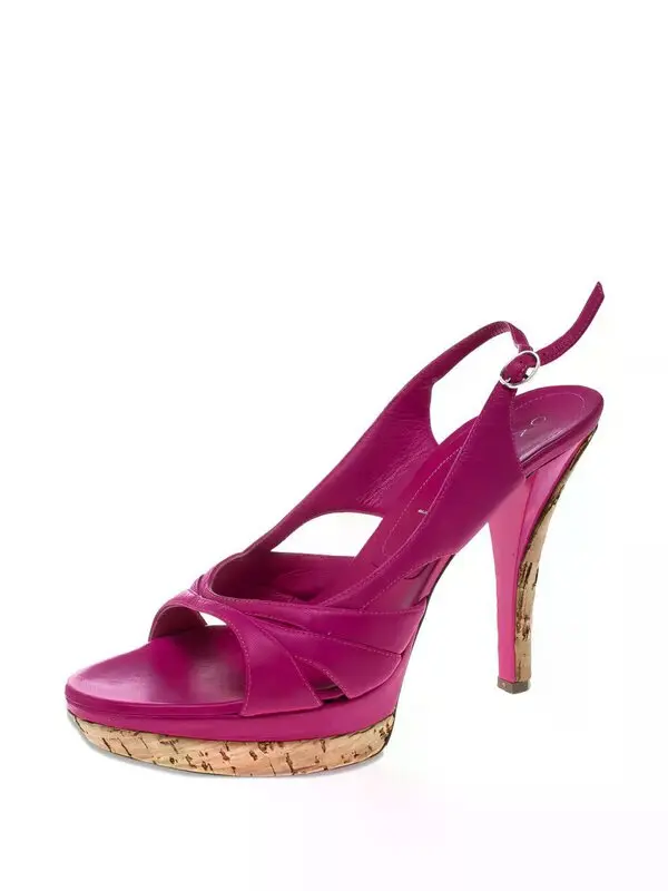 Casadei 115mm Leather Slingback Sandals