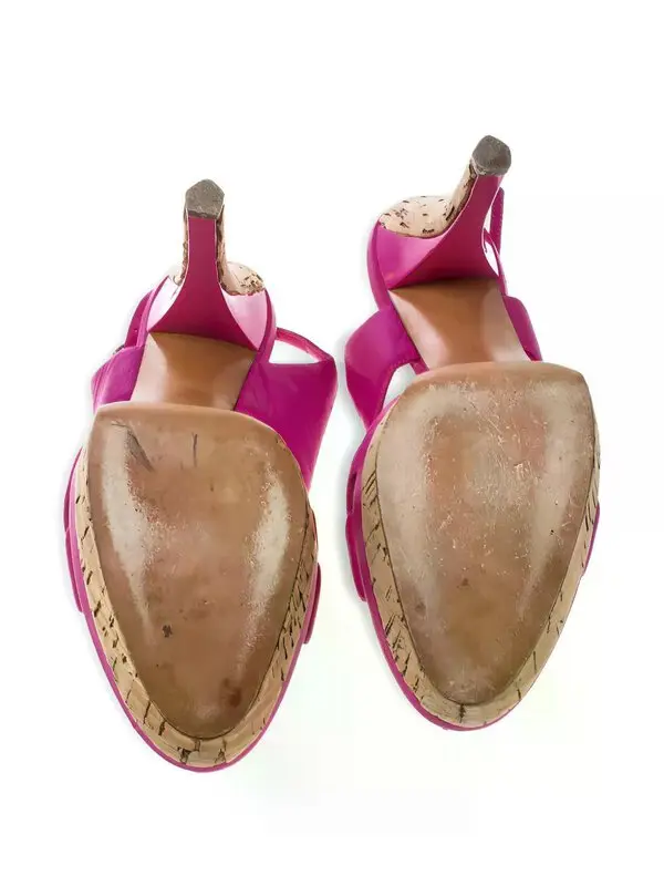 Casadei 115mm Leather Slingback Sandals