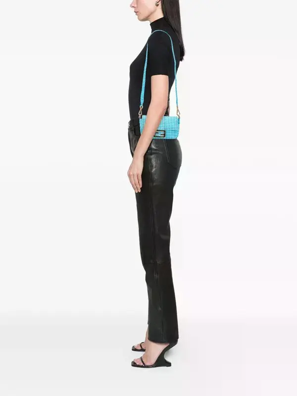 Fendi Convertible Baguette Satchel - Blue