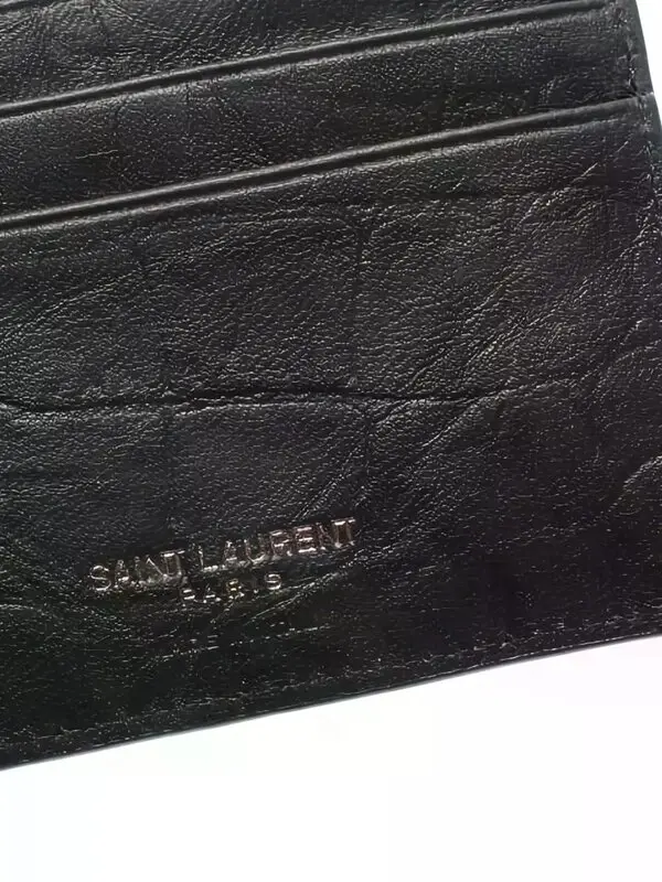 Saint Laurent Plaque Bi-fold Wallet