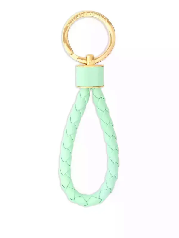 Bottega Veneta Intrecciato Keyring - Green