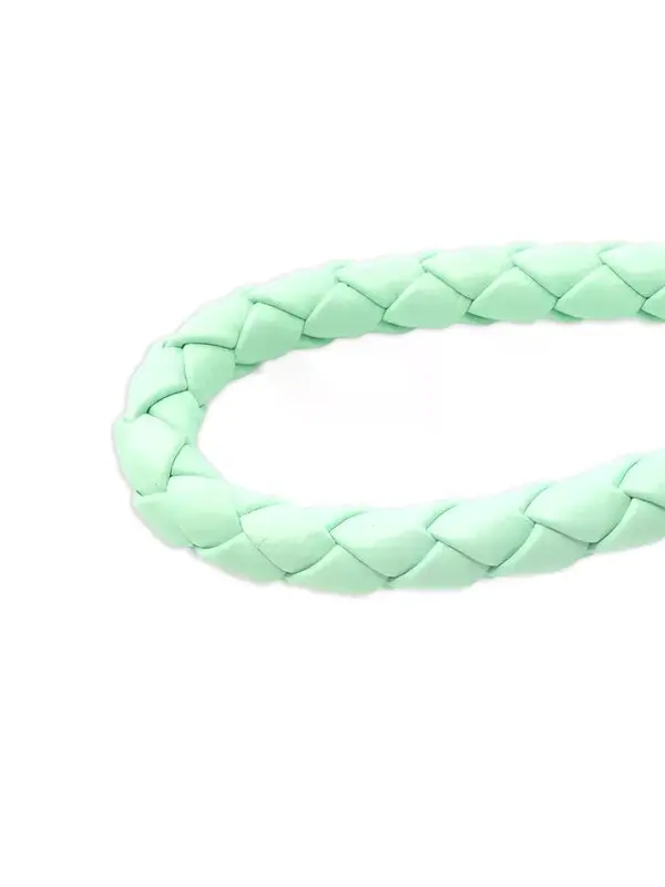 Bottega Veneta Intrecciato Keyring - Green