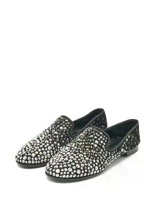 GIUSEPPE ZANOTTI Marvin Crystal-embellished Loafers