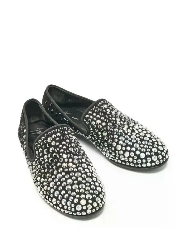 GIUSEPPE ZANOTTI Marvin Crystal-embellished Loafers