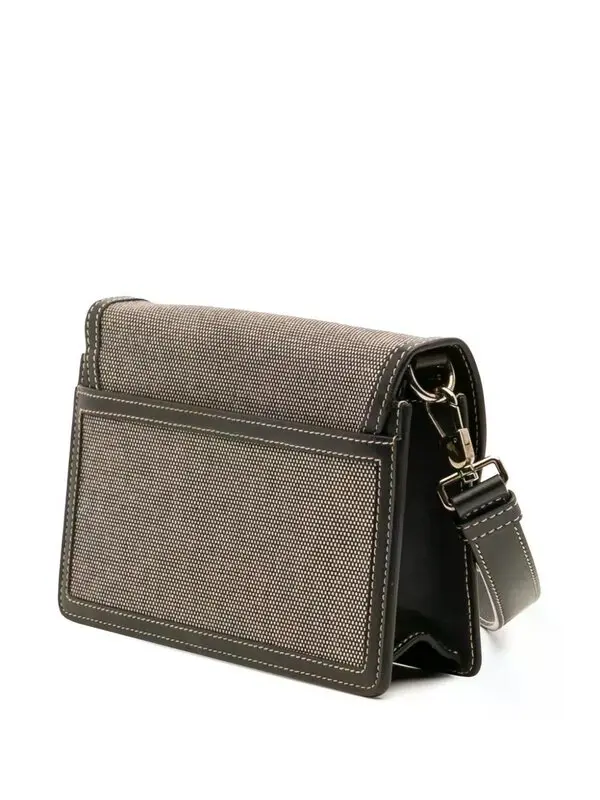 Burberry Canvas Horseferry Note Crossbody Bag - Grey