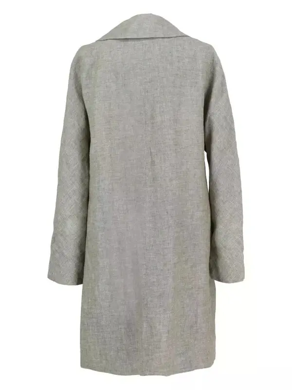 Massimo Alba Herringbone Linen Coat