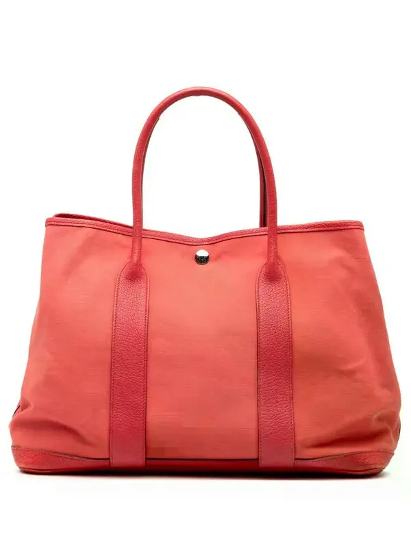 Hermès Toile And Negonda Garden Party 36 Tote - Pink