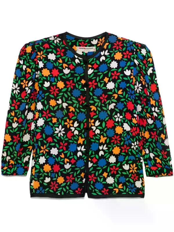 Saint Laurent Pre-owned 1960s Floral-print Jacket
