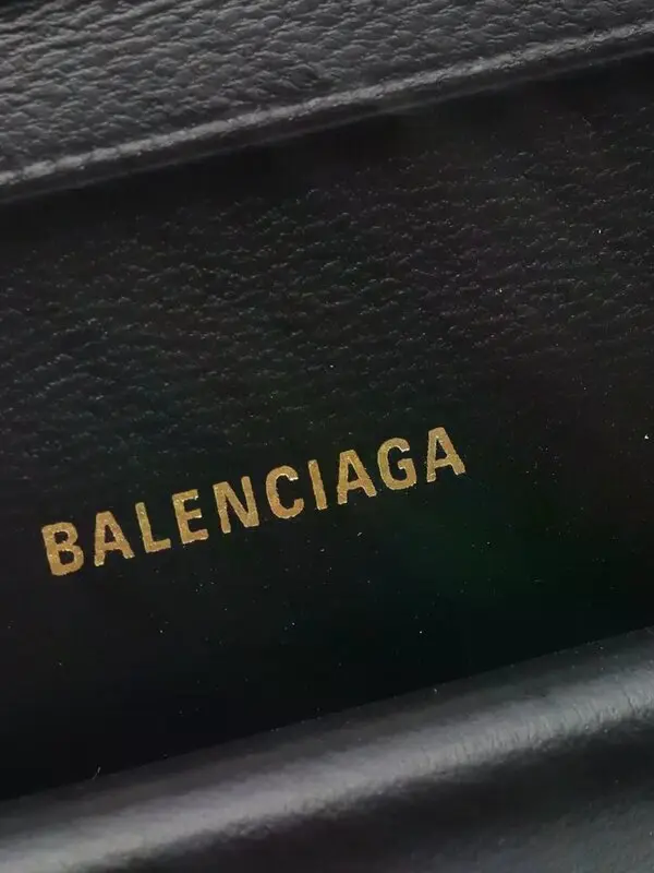Balenciaga 2020s Leather Compact Wallet
