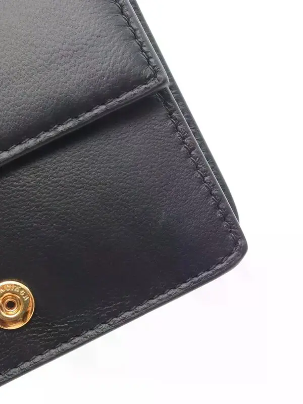 Balenciaga 2020s Leather Compact Wallet