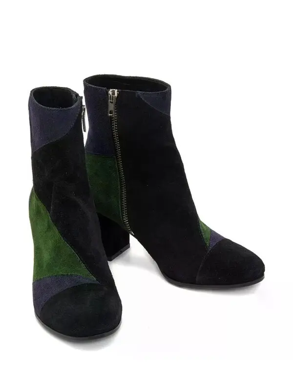 Zadig&Voltaire Patchwork Block-heel Boots - Black