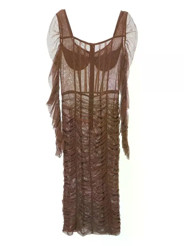 Dolce & Gabbana Ruched Midi Dress