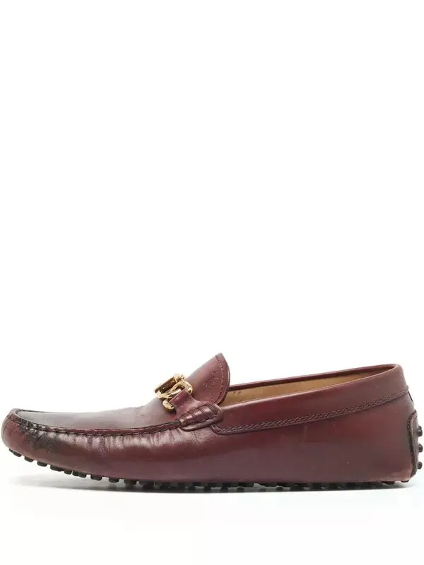 FERRAGAMO Leather Loafers - Red