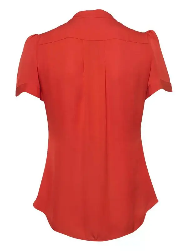 Carolina Herrera Pleated Silk Top