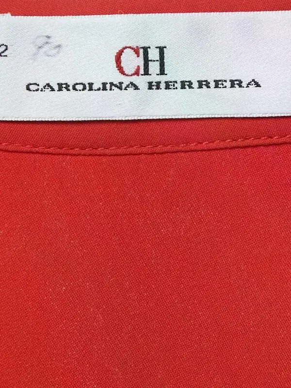 Carolina Herrera Pleated Silk Top