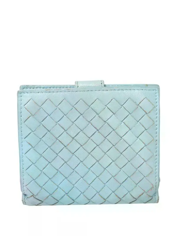 Bottega Veneta 2024 Intrecciato Wallet - Blue