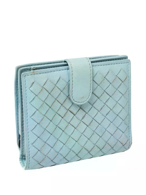 Bottega Veneta 2024 Intrecciato Wallet - Blue