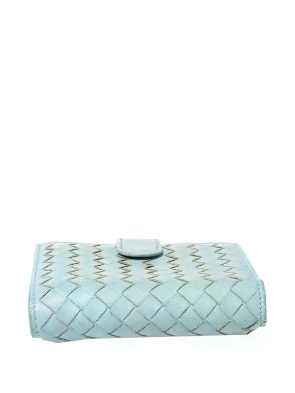 Bottega Veneta 2024 Intrecciato Wallet - Blue