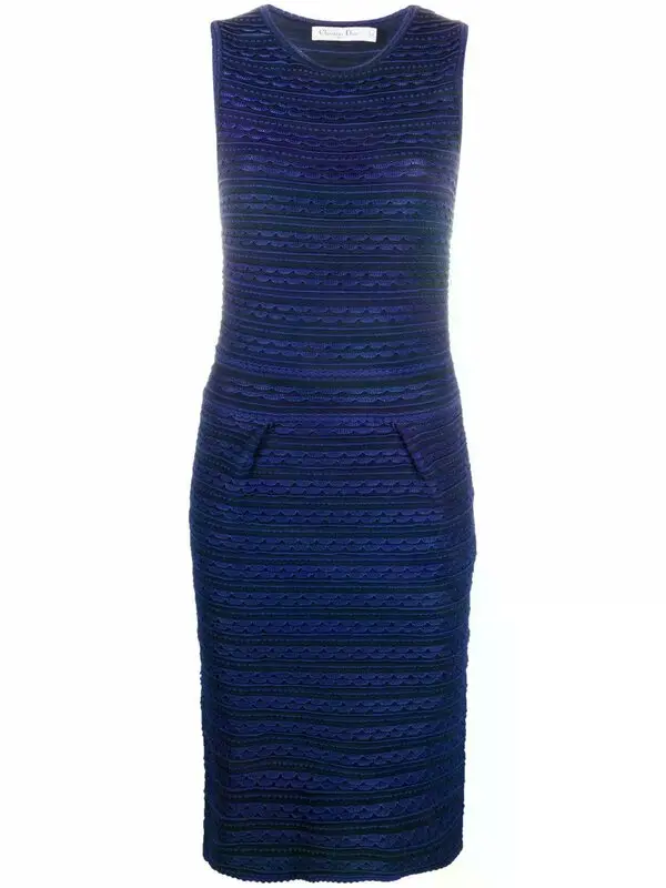 Dior 2010s Scalloped Knit Dress